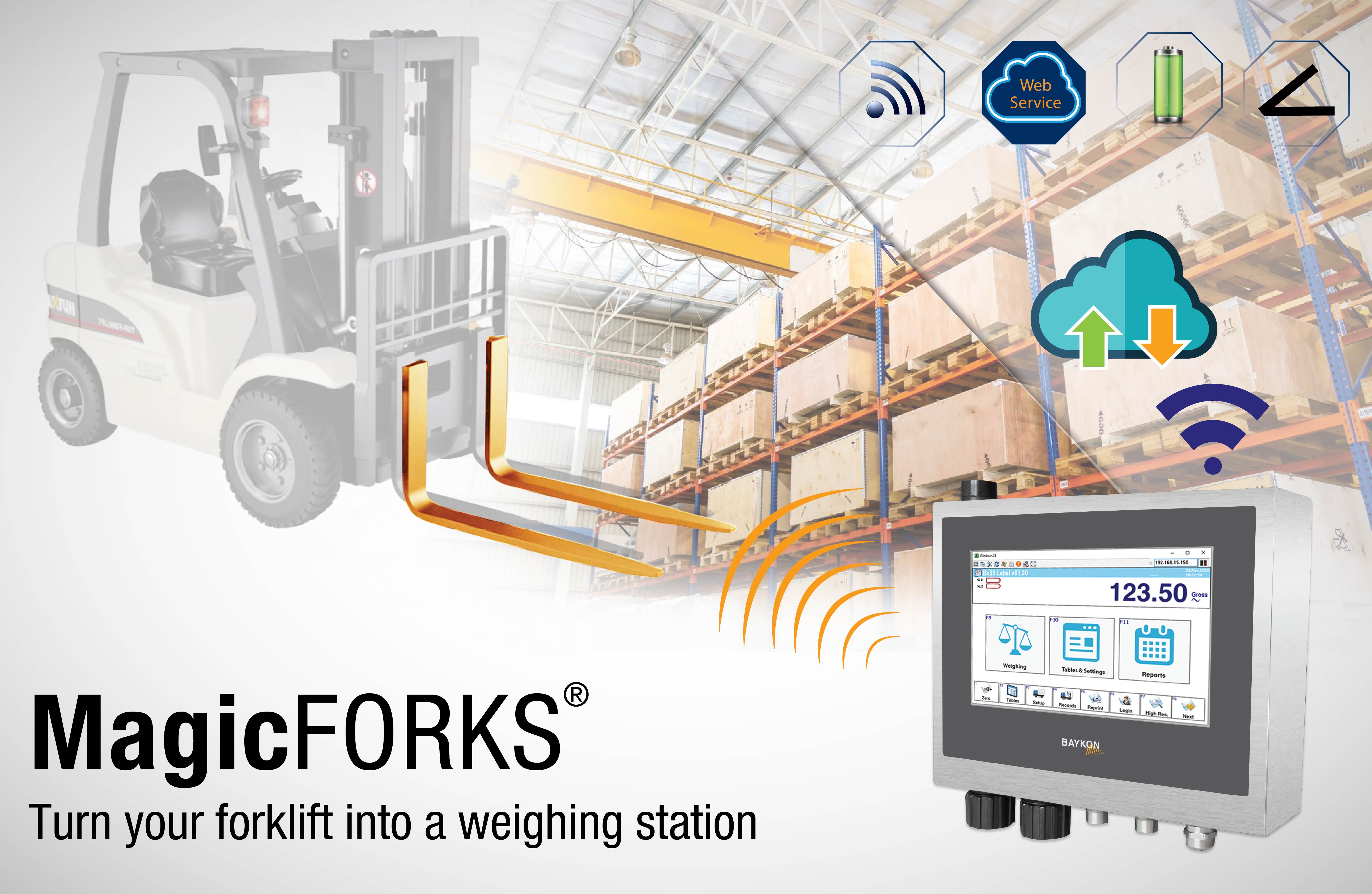 MagicFORKS® Forklift Scales | Baykon